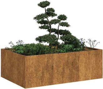 vidaXL Vidaxl - Jardini&egrave;re rouill&eacute; 120x80x40 cm acier inoxydable