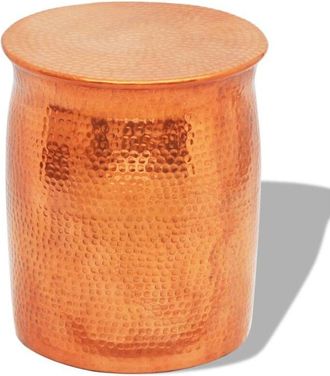 vidaXL Table basse/tabouret martel&eacute; en aluminium Couleur laiton/cuivre vidaXL