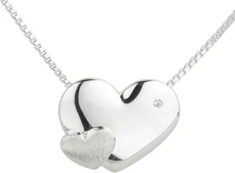 Edenly Collier Süße Herzen - Weißgold