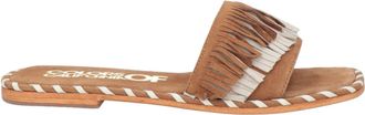 Colors Of California MONOBAND SANDAL WITH FRINGES
