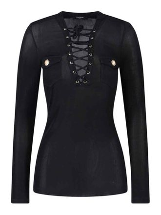 Balmain Top - Schwarz