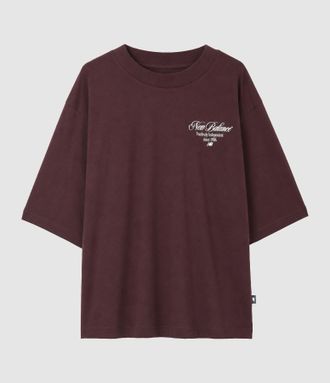 New Balance Tee-shirt Marron