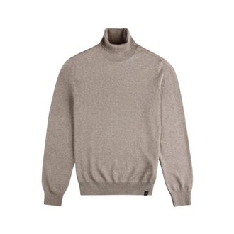 Fay Glatter Woll-Rollkragenpullover - - Knitwear - Herren - Beige - M