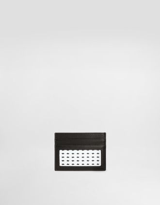 Dolce & Gabbana Woven Plong&eacute; Calfskin Card Holder - Mann Geldb&ouml;rsen Und Kleinlederwaren Mehrfarbig Onesize