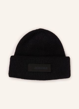 Jacquemus Jacquemus M&uuml;tze Le Bonnet Gros Grain Mit Alpaka schwarz