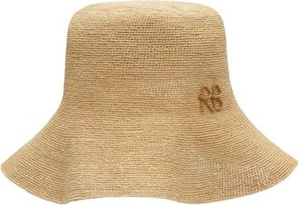 Ruslan Baginskiy Bob orn&eacute; du monogramme Melange - Femme - Accessoires - Beige - Taille: ONE Size
