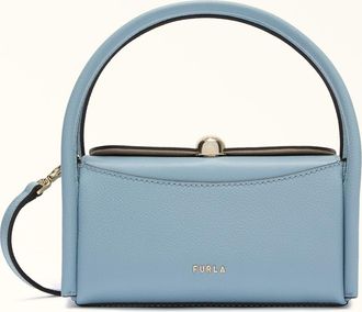 Furla Nicole Ebb Carta Da Zucchero Blau Night-kalbsleder + Sidney-kalbsleder Damen