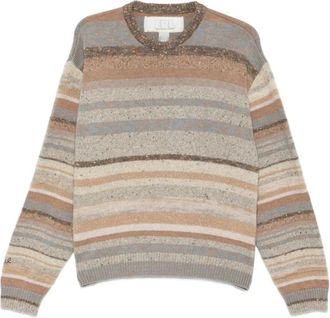 ERL Erl, Homme, Pulls, Multicolore, Taille: M Pull Ras du Cou &agrave; Rayures Multicolores