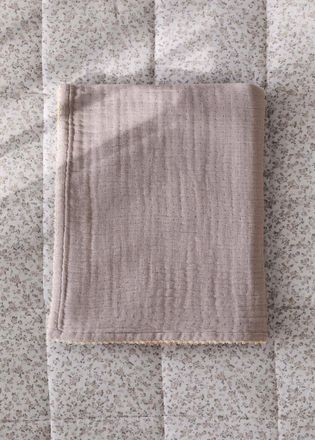 Mango Couverture enfant finitions contrast&eacute;es gris - Home - 70X100cm - MANGO HOME