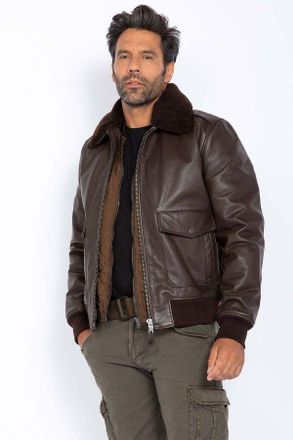 Schott NYC Blouson Lcflyw22 brown