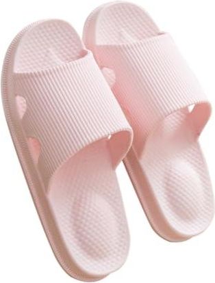 BESPORTBLE ROMISBABA Pantoufles de Femme Antid&eacute;rapantes PVC avec Massage Sandales Int&eacute;rieur Confortables L&eacute;g&egrave;res pour Maison Printemps &eacute;t&eacute; Automne Rose