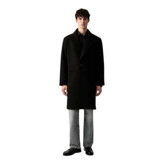 Won Hundred Einknopfmantel mit Taschen - - Coats - Herren - Schwarzk - 2XL