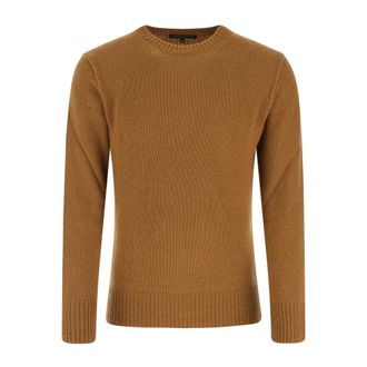 Brian Dales Rundhals-Strickware - - Knitwear - Herren - Braun - XL