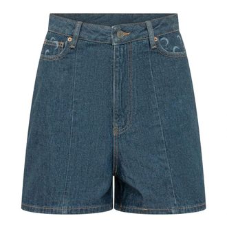 Marine Serre Panelled Denim Shorts - - Shorts - Damen - Blau - S