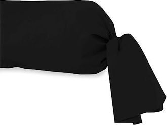 Soleil d'Ocre Kissenbezug aus Baumwolle 57 F&auml;den 45x205 cm UNI Schwarz