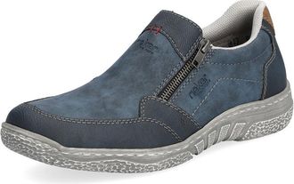 Rieker Herren Slipper 03550, M&auml;nner Slip On,lose Einlage,Slides,Schlupfschuhe,schluepfschuhe,Loafer,Slip-ons,freitzeitschuhe,blau (14),41 EU / 7.5 UK