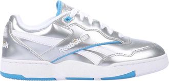 Reebok BB 4000 II Metallic Sneaker f&uuml;r Damen, Leder (Silber)