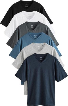 Next T-Shirt Essential T-Shirts mit V-Ausschnitt, 6-Pack (6-tlg)