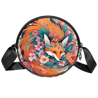 Generic Sac &agrave; bandouli&egrave;re Circle pour femme, petit sac &agrave; bandouli&egrave;re avec fermeture &eacute;clair, bretelles r&eacute;glables, sac &agrave; main rond d&eacute;contract&eacute; pour femmes et fi