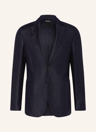 Ermenegildo Zegna Zegna Sakko Slim Fit Mit Leinen blau