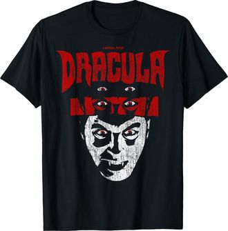 Universal Monsters Distressed Dracula Portrait Logo T-Shirt