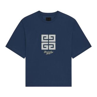 Givenchy 4G T-Shirt - - Tops - Herren - Blau - S