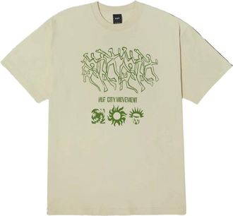 HUF Movement S/S Tee - - Tops - Herren - Beige - XL