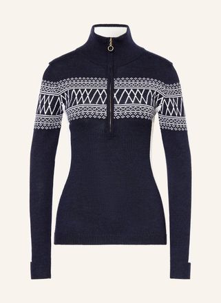 We Norwegians Midlayer Signature Aus Merinowolle blau