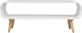 Miliboo Design-Couchtisch Esche Weiß TAKLA