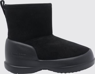 Moon Boot Mezzaluna Schneestiefel aus Veloursleder mit gepr&auml;gtem Logo