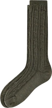 Lusana Trachtensocken mit Zopfmuster in