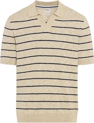 Brax Herren Poloshirt aus Leinenmix