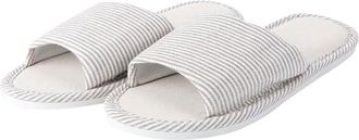 IFUNDOM Pantoufles dInt&eacute;rieur en Coton Antid&eacute;rapantes Semelle &Eacute;paisse pour Quatre Saisons Taille 43-44 Couleur Caf&eacute; Pantoufles de Maison Confortables et Respi