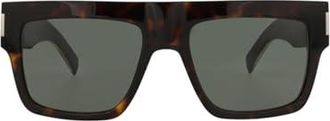 Saint Laurent Saint Laurent Lunettes de Soleil Homme Ecaille de Tortue Forme Rectangulaire, Havana