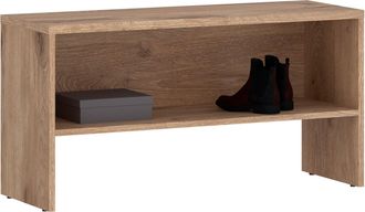 IDIMEX Garderobenbank Malea mit Schuhablage aus Spanplatte. Sitzbank in Viking Eiche, max. Belastbarkeit 100 kg. Flurmöbel, Schuhaufbewahrung, Bank mit Staur