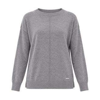 Baldinini Pull &agrave; col rond - Femme - Pulls - Gris - Taille: 40 FR