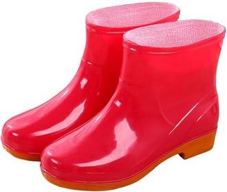 Generic Bottes de pluie Tube Plus - En velours - Bottes de pluie - Chaussures en caoutchouc - Bottes deau pour femme - Bottes de cuisine pour adultes - Antid&eacute;