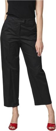 Kaos Kaos, Femme, Pantalons, Noir, Taille: 48 FR Pantalon en Popeline Art. Rp1Mr003