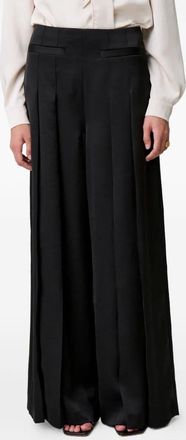 Claudie Pierlot Plissierte Palazzohose - Schwarz