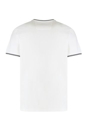 HUGO BOSS Mens Crew Neck Cotton T-Shirt White T-Shirts And Polos