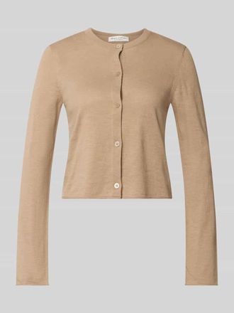 Marc O'Polo Regular Fit Cardigan aus Baumwolle-Leinen-Mix