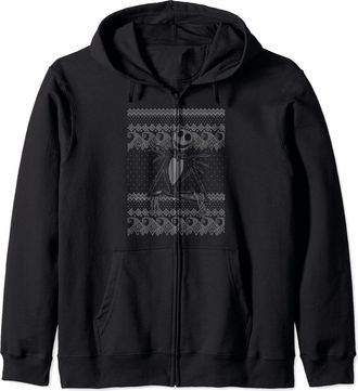 Disney Nightmare Before Christmas Jack Weihnachtspullover Kapuzenjacke