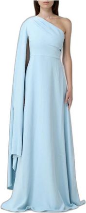 Solace London Abito Monospalla Yazmin - - Dresses - Damen - Blau - 2XS