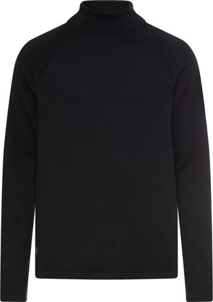 Camel Active Herren Rollkragen-Pullover aus Reiner Baumwolle Schwarz, menswear-3XL