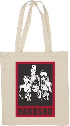 Generic ANIME 61 Sac fourre-tout en coton naturel Blanc