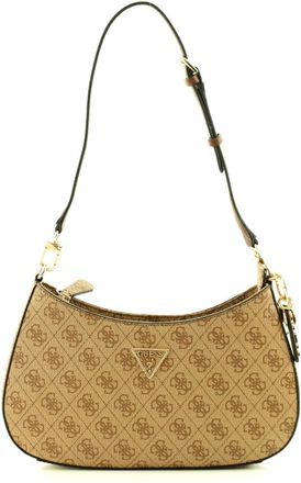 Guess Damen-Schultertasche Noelle Latte Logo/braun BS25GU03 BG787918, Logo Latte Braun, One size