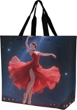 Generic Danseuse Sur Sc&egrave;ne Sac Fourre Tout D&eacute;contract&eacute; Sacs De Courses R&eacute;utilisable Sac Courses Pour Travail Voyage Shopping