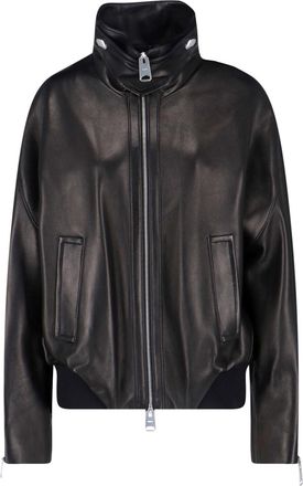 Khaite Leather Jacket Hamett