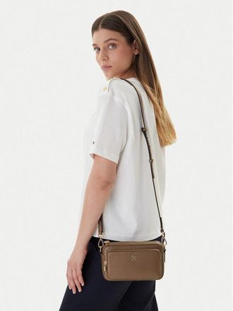 Tommy Hilfiger Handtasche Th Icon Camera Bag AW0AW18120 Braun