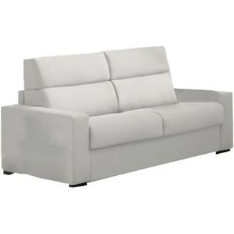 Dmora Dreiersofa Bett Quindici, Abziehbar, Stauraum Made in Italy, Waschbar, 220x95 cm Hellgrau